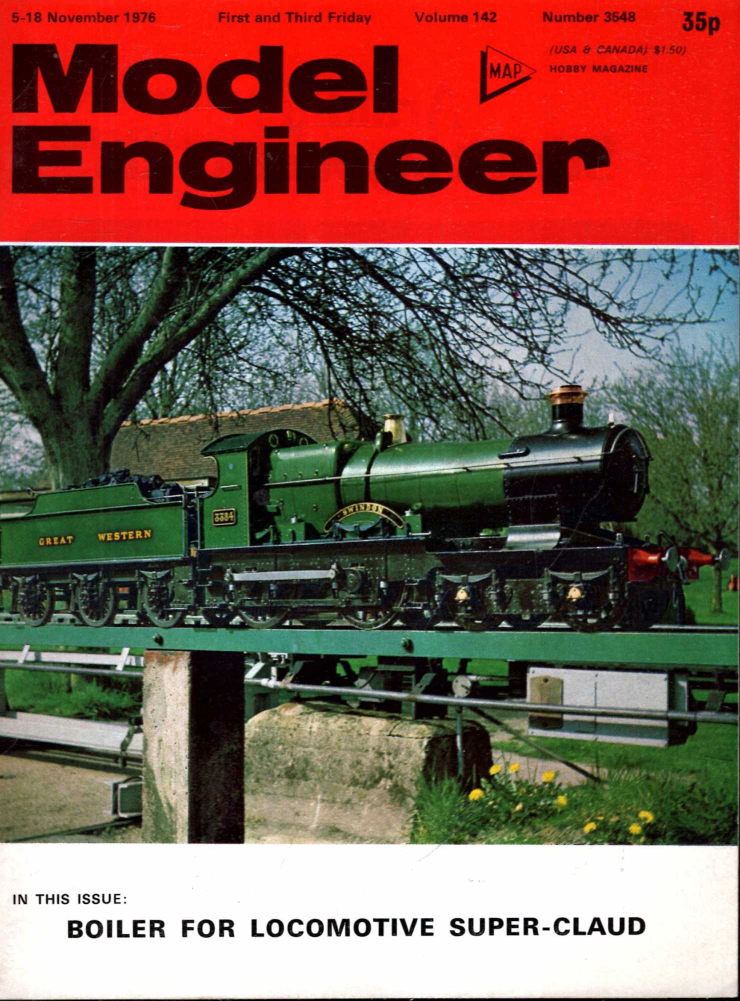 Model Engineer volume 142 : Number 3548 5-18 November 1976