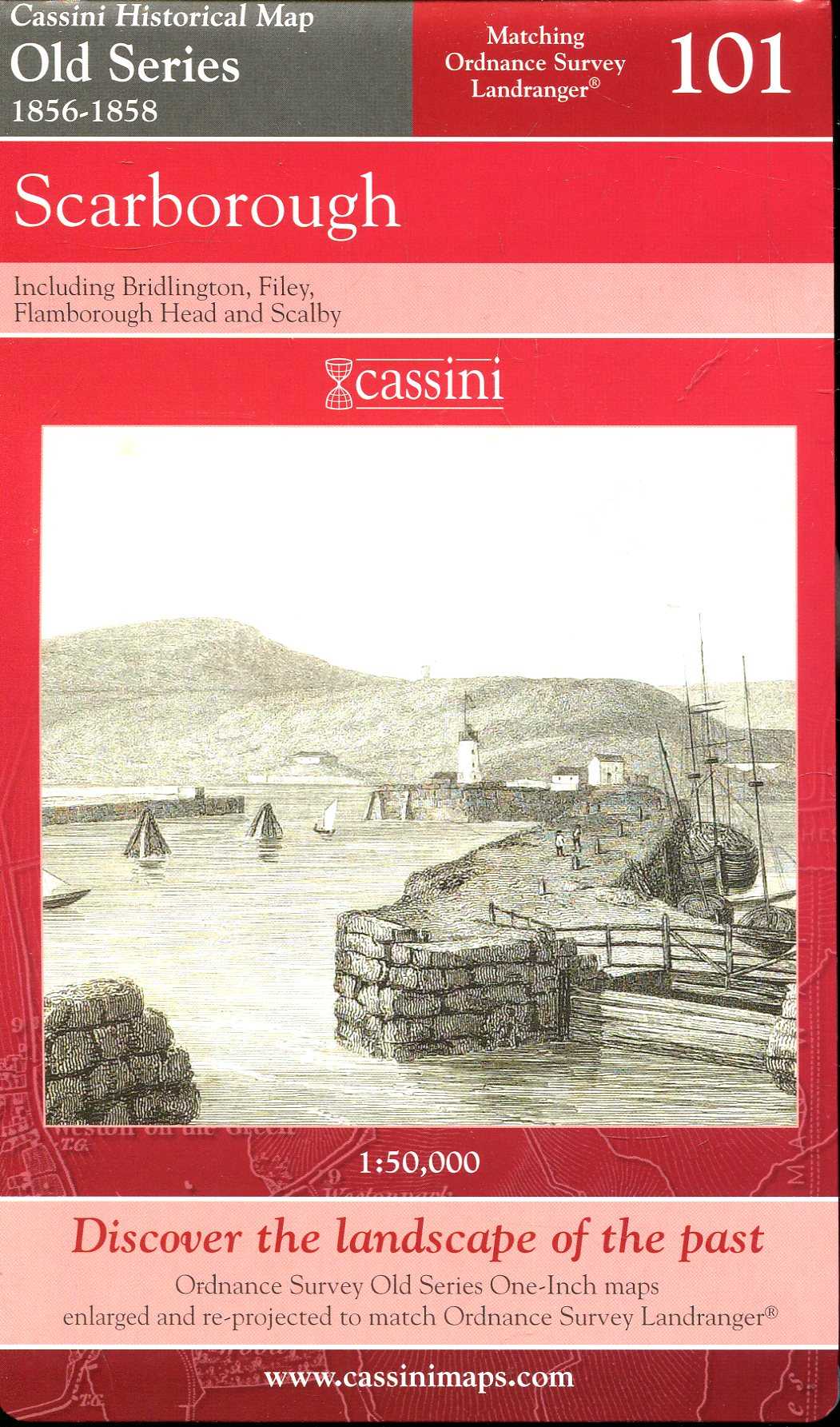 Huntingdon (1900): Cassini Historical Map, Rolled (BCO-HUN)