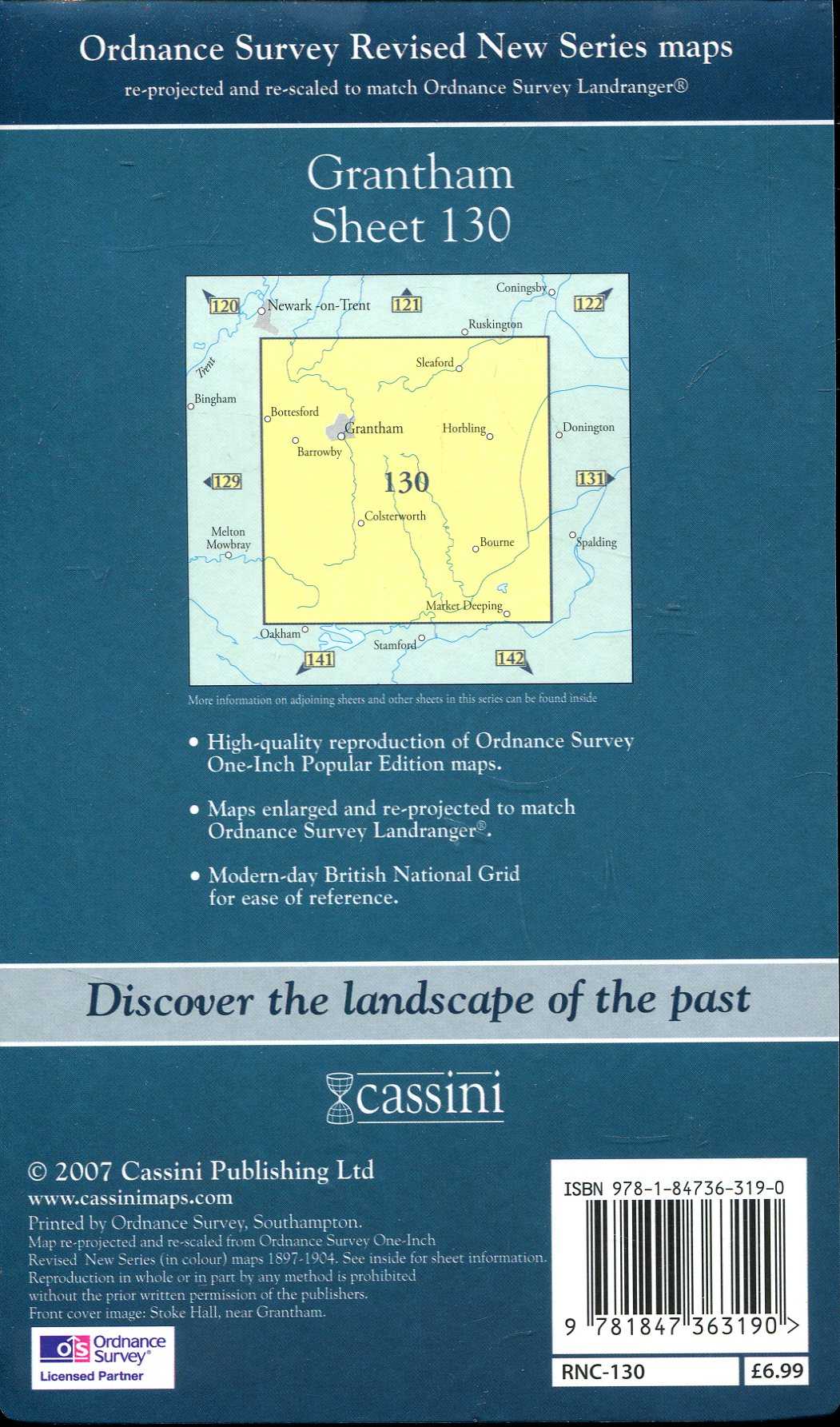 Cassini Historical Map : Revised New Series 1901-1903 No. 130 ...
