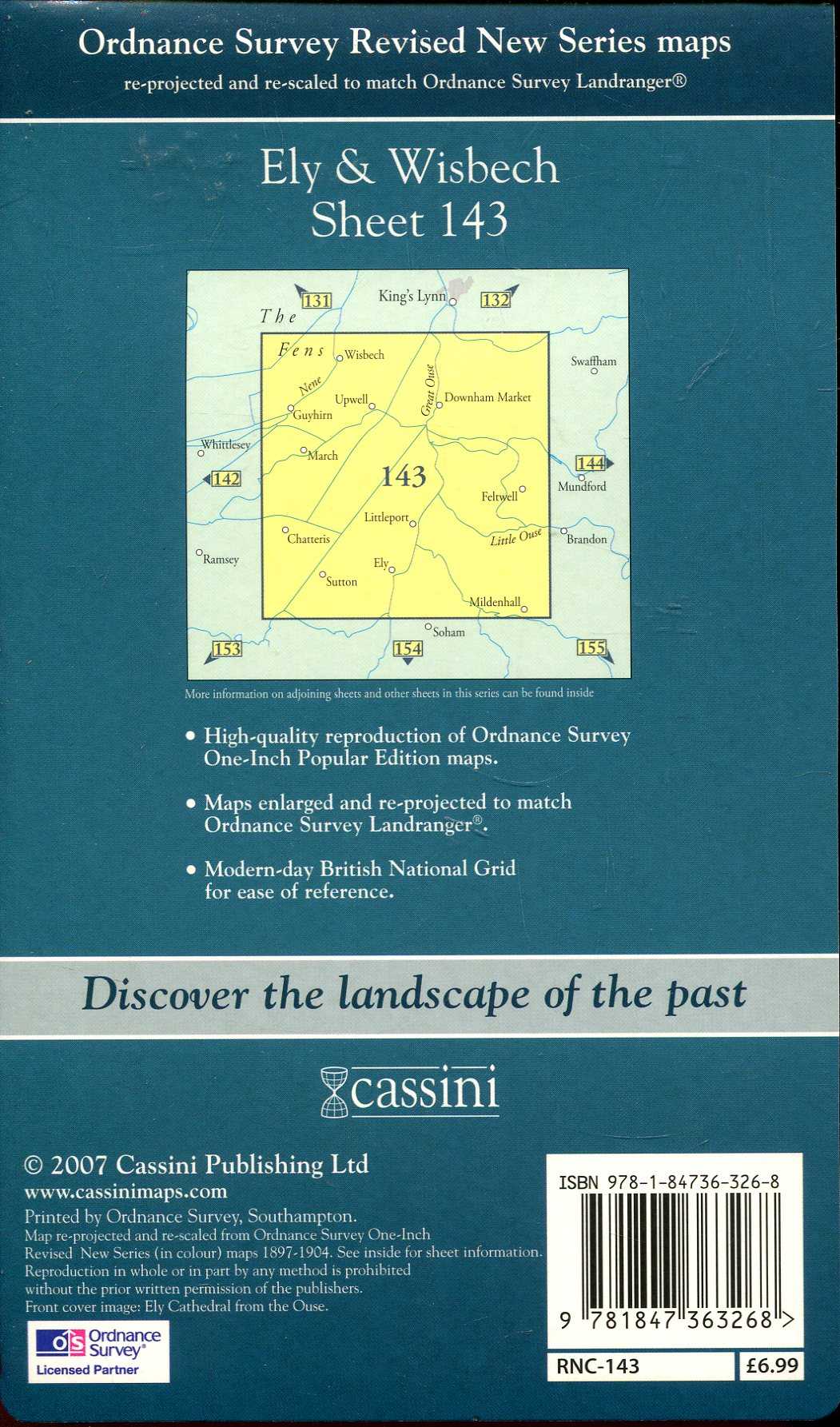 Cassini Historical Map : Revised New Series 1901 No.143 : Ely & Wisbech ...