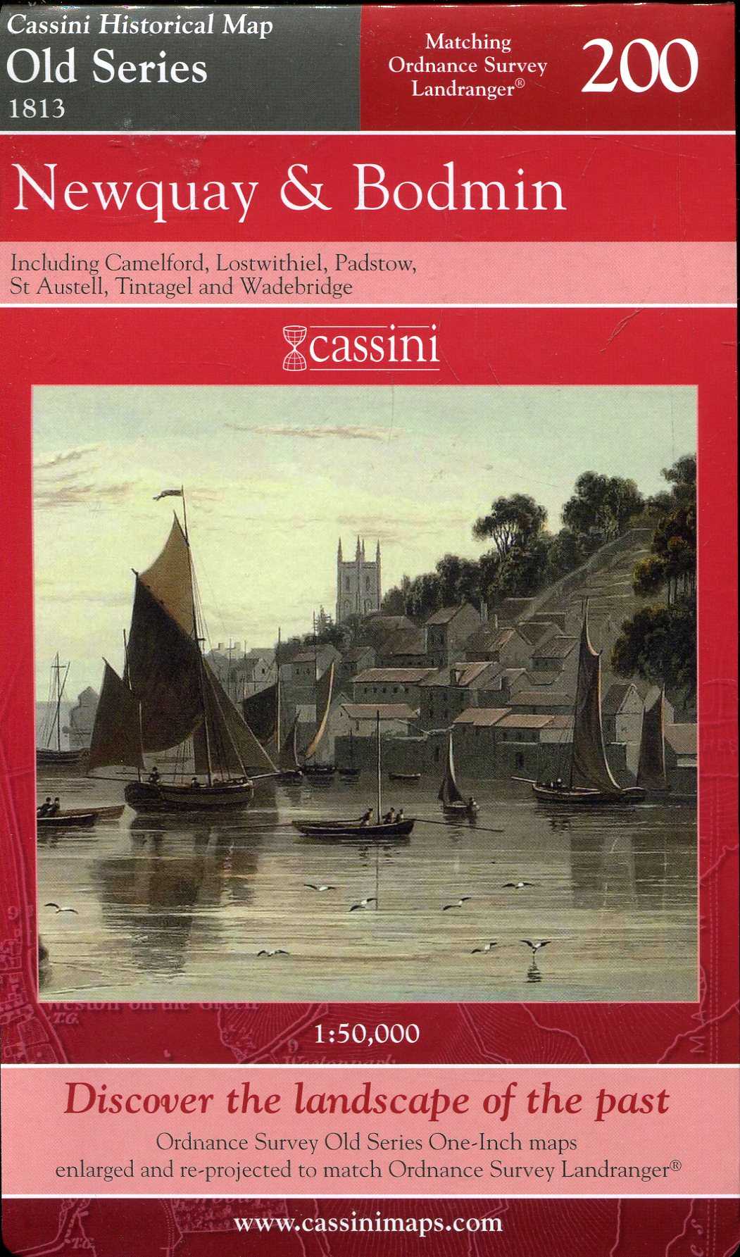 Cassini Historical Map : Old Series 1813 No.200 : Newquay & Bodmin ...