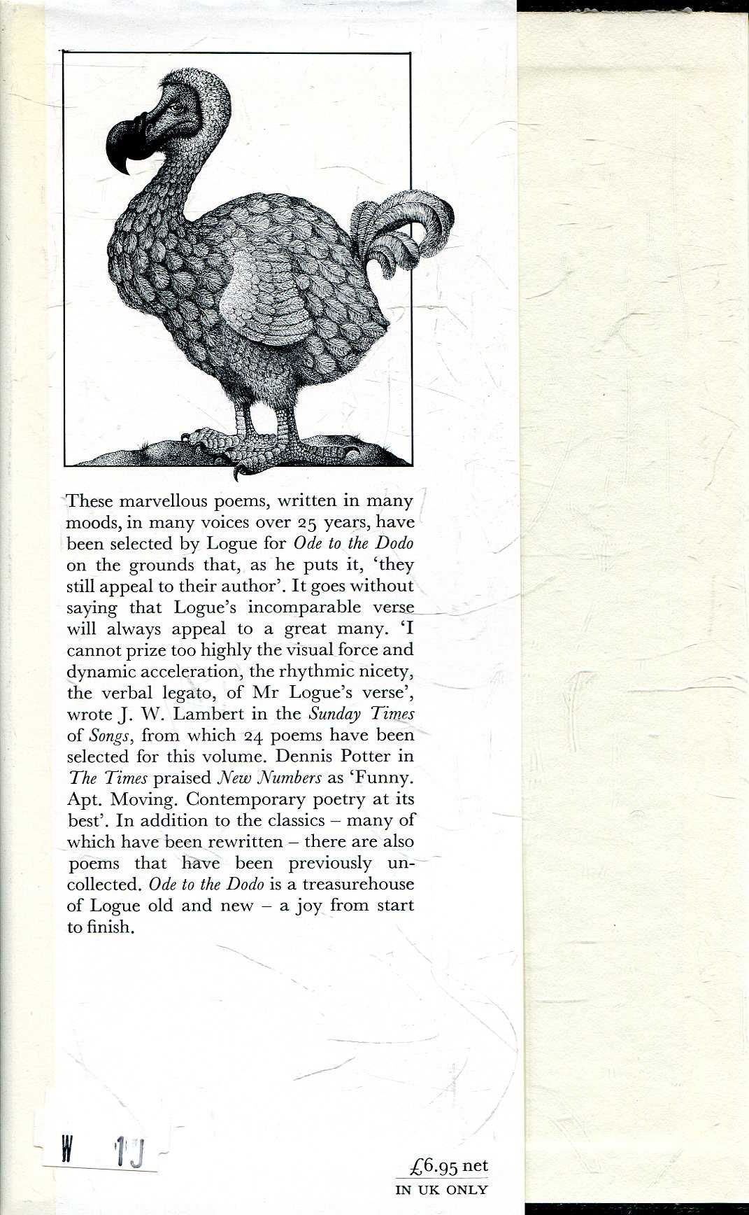 Ode to the dodo: Poems from 1953 to 1978