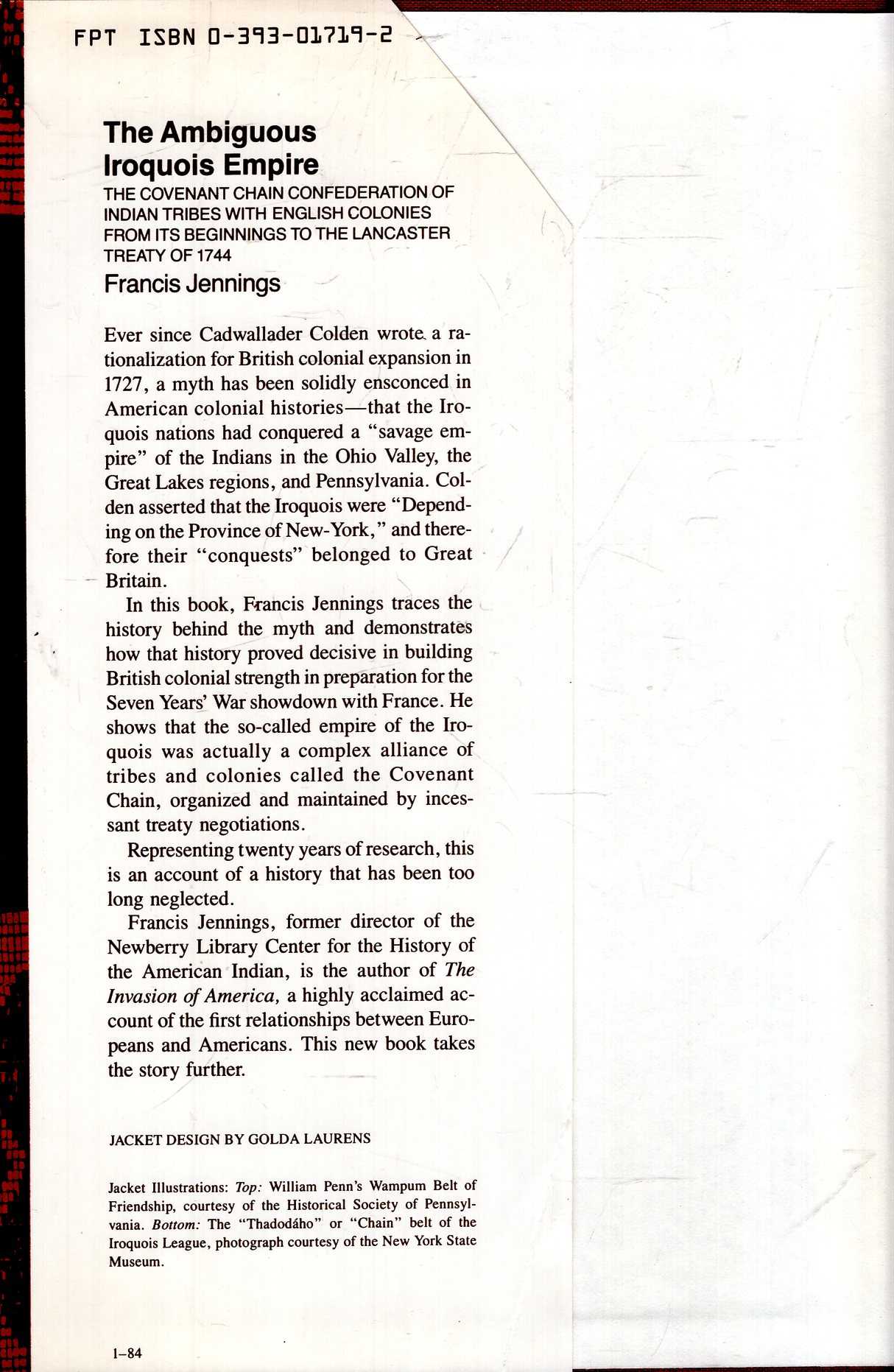 The Ambiguous Iroquois Empire, the Covenant Chain Confederation of ...