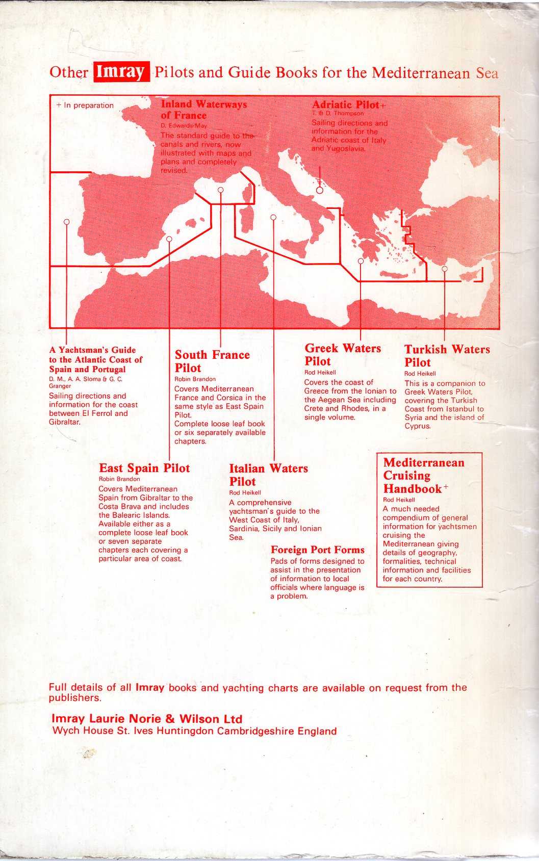 Map of the Inland Waterways of France and showing the more important ...