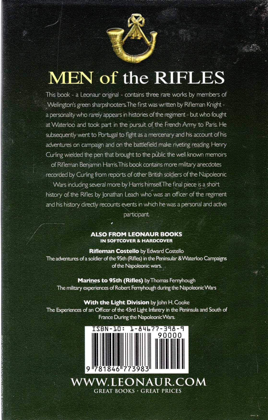 Men of the Rifles: The Reminiscences of Thomas Knight of the 95th ...