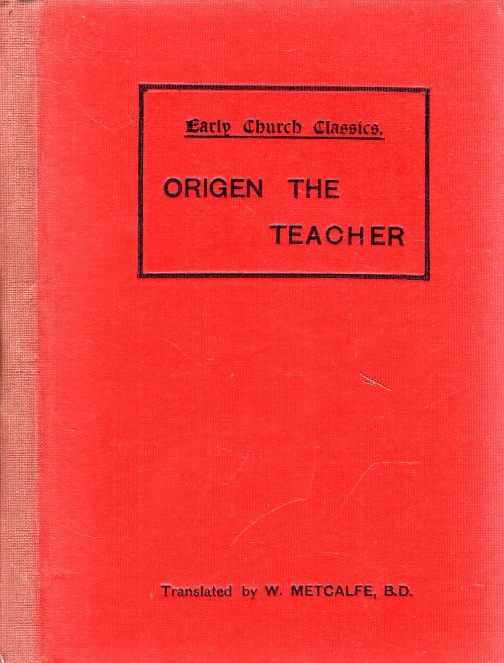 Origen the Teacher