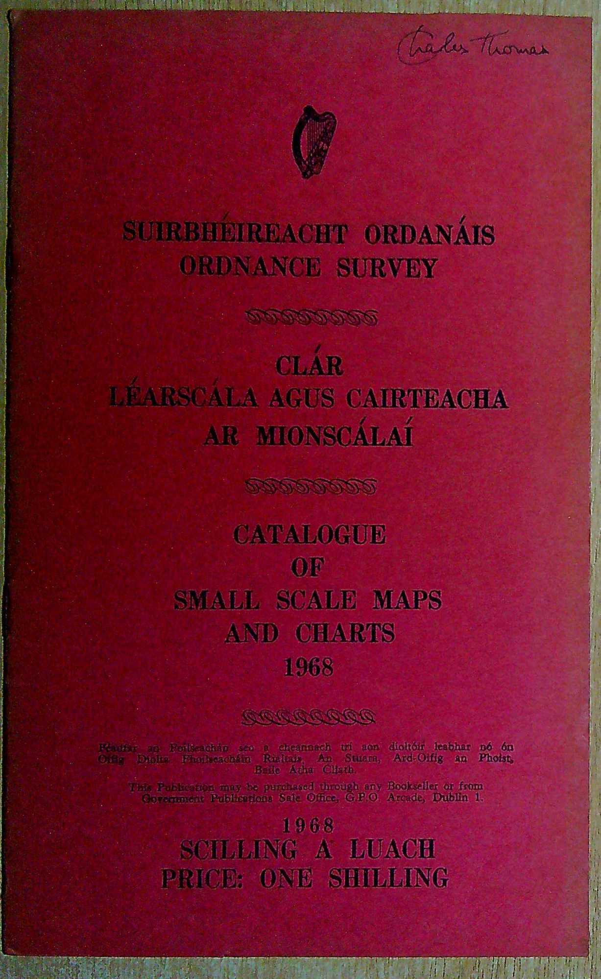 Catalogue of Small Scale Maps and Charts 1968