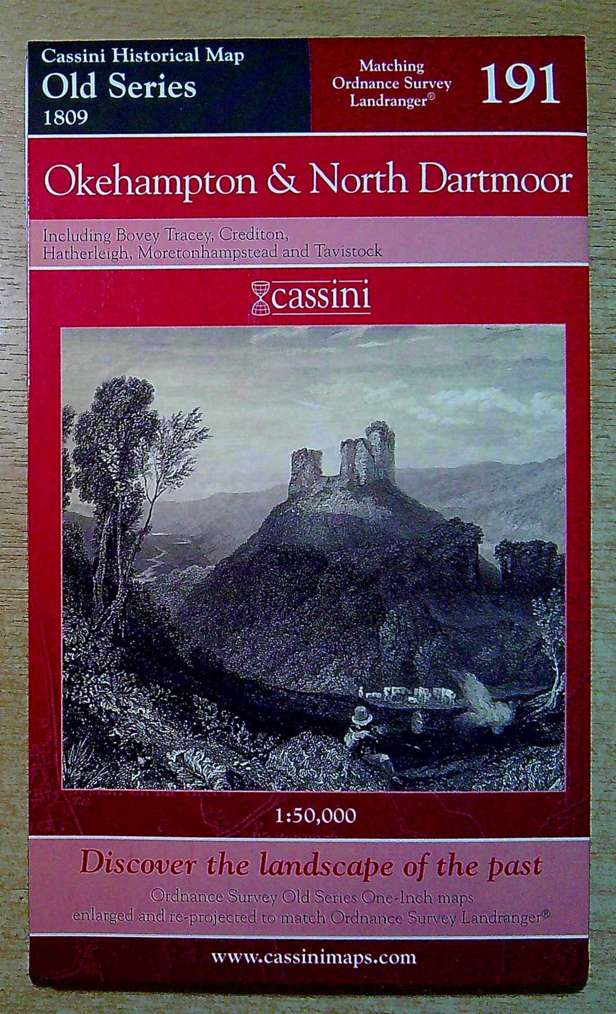 Cassini Historical Map : Old Series 1809 No.191 : Okehampton & North ...
